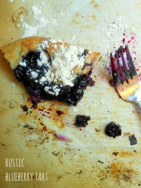 Rustic Blueberry Tart - Sugar Dish Me