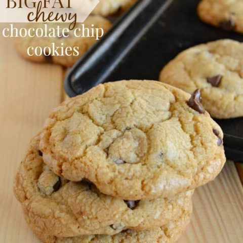 The Best Big Fat Chewy Chocolate Chip Cookies - Sugar Dish Me