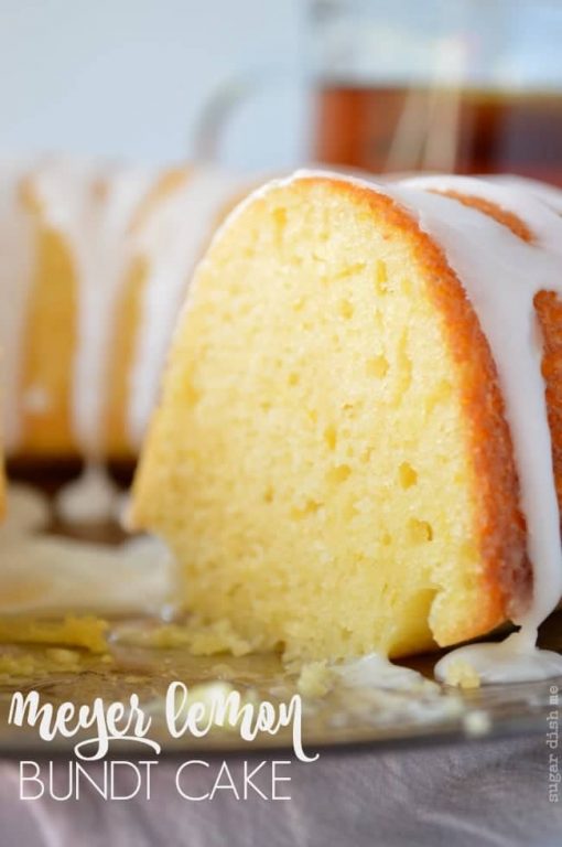 Meyer Lemon Bundt Cake - Sugar Dish Me