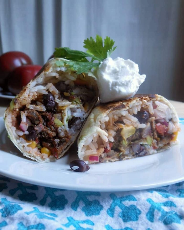 Chipotle Beef Burritos - Sugar Dish Me