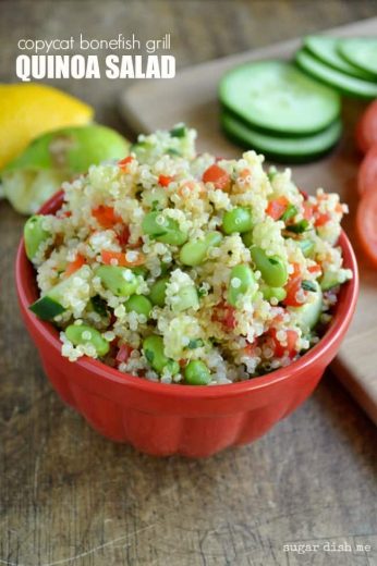 Copycat Bonefish Quinoa Salad - Sugar Dish Me