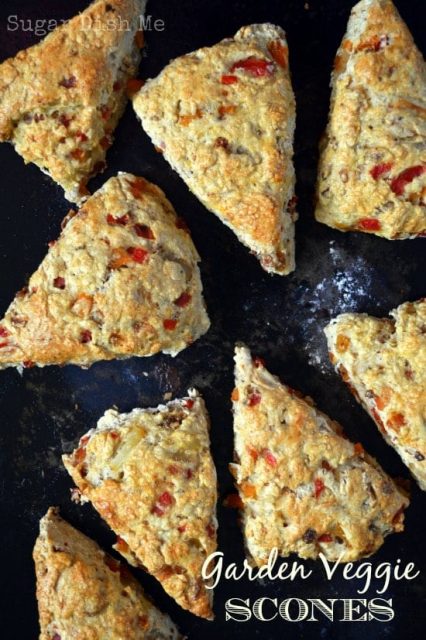 Garden Veggie Scones - Sugar Dish Me