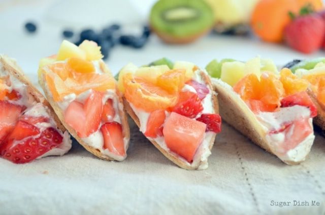 Mini Fruit Tacos - Sugar Dish Me