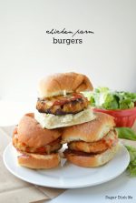 Chicken Parm Burgers - Sugar Dish Me