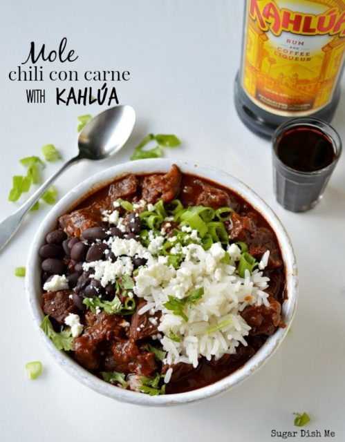 Mole Chili Con Carne with Kahlua - Sugar Dish Me