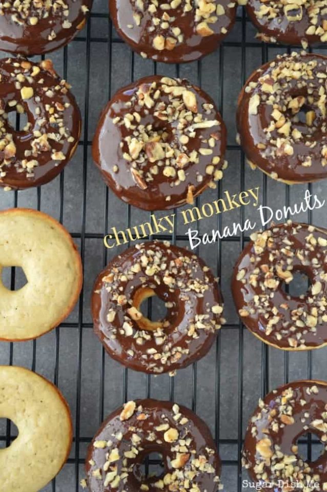 Chunky Monkey Banana Donuts - Sugar Dish Me
