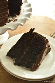 Sour Cream Fudge Cake - Sugar Dish Me