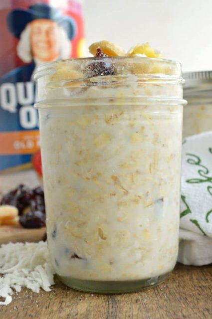 Hawaiian Overnight Oats - Sugar Dish Me