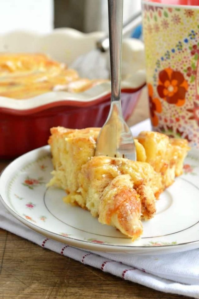 Sweet Roll Pie with Orange Glaze - Sugar Dish Me