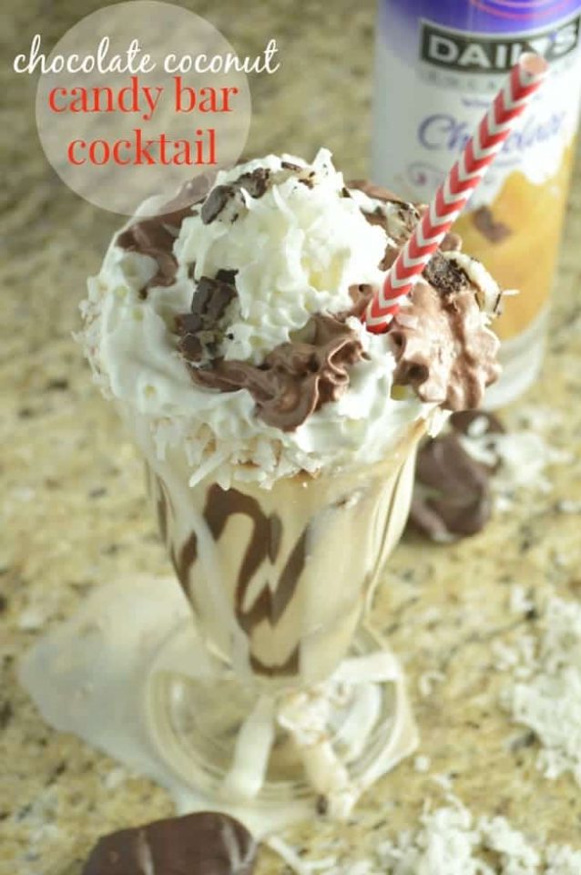 Chocolate Coconut Candy Bar Cocktail - Sugar Dish Me