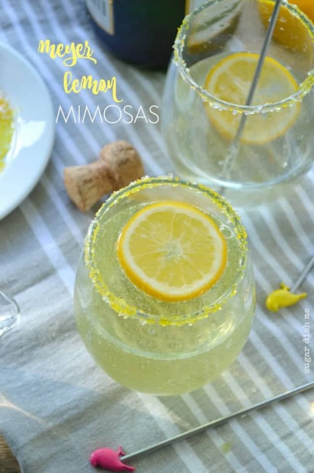 Meyer Lemon Mimosas - Sugar Dish Me