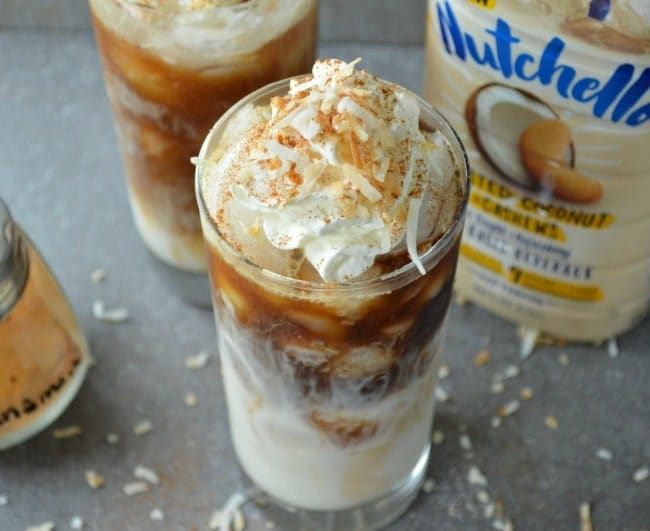 Toasted Coconut Iced Coffee - Sugar Dish Me Toasted Coconut Iced Coffee - Sugar Dish Me