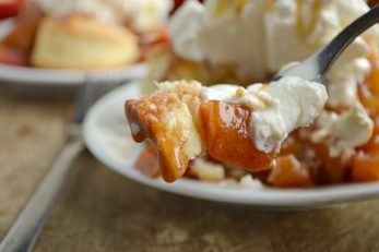 Bourbon Caramel Apple Shortcakes - Sugar Dish Me