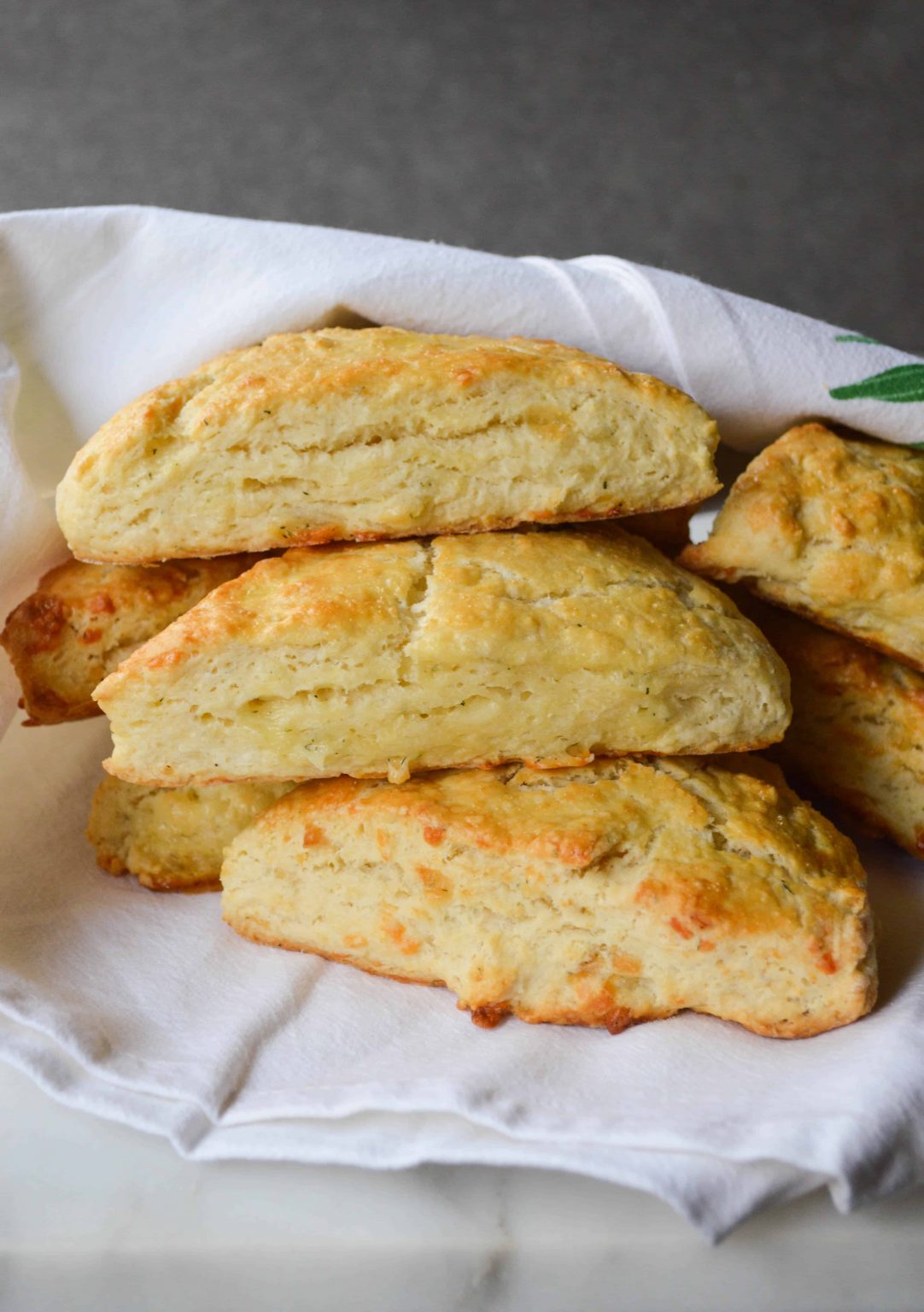 Garlic Herb and Cheddar Scones - Sugar Dish Me